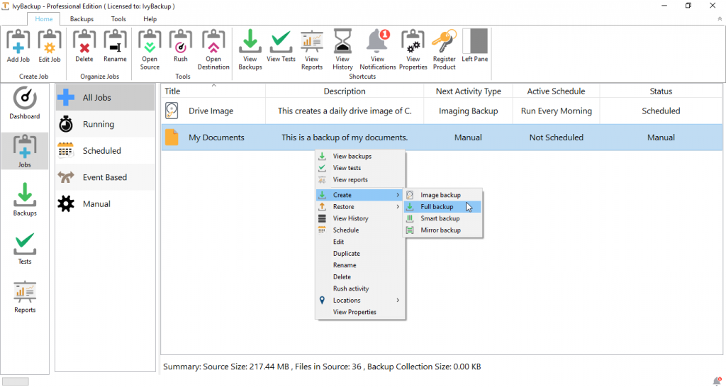 How do I create a full backup? - Backup Software for Your Windows ...